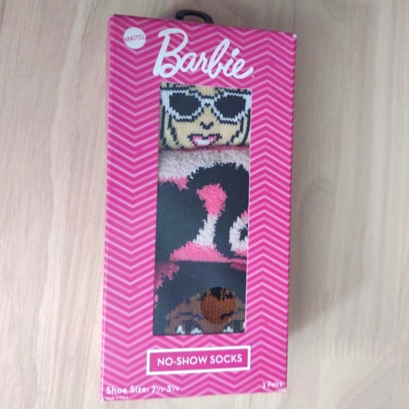 Barbie | Accessories | Barbie 3 Styles Set Fuzzy No Show Socks Pink ...